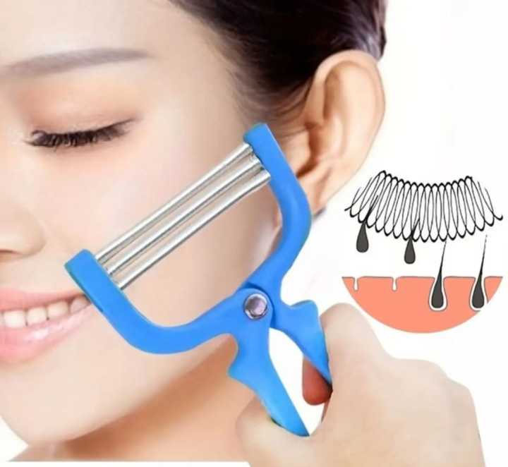 new facial hair remover handhel spring hair removal threading epilator ...