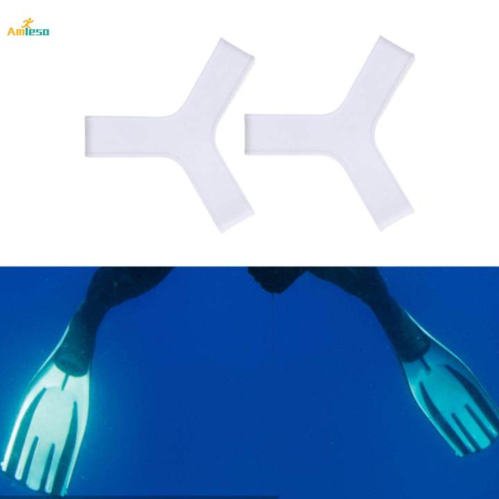 2Pcs Diving Gripper Scuba Fin Straps for Scuba Diving Water white ...