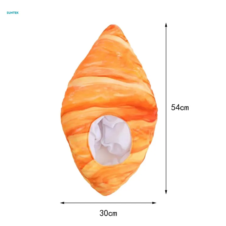 Bread Shape Headgear Party Favor Headwear Funny Bread Shape Hat Role ...