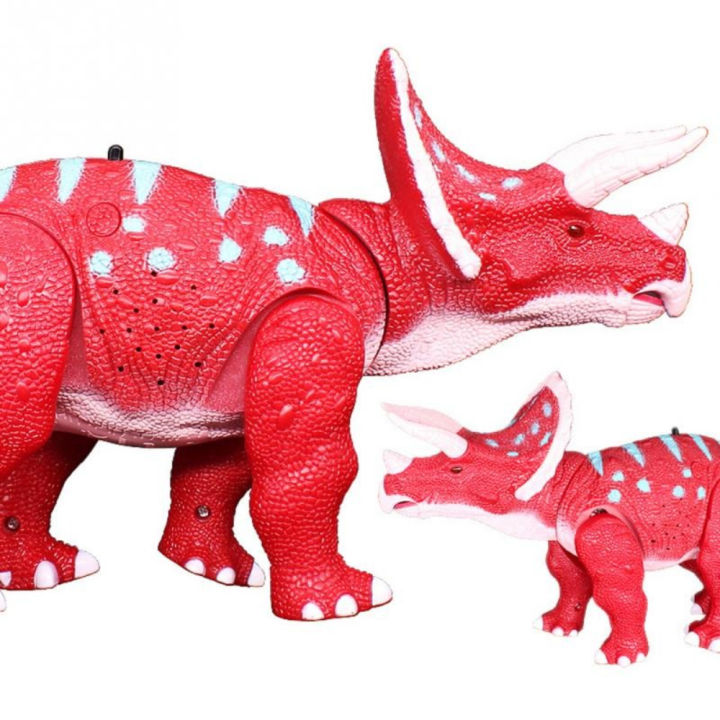 Hand-Operated Remote Control Triceratops RC Walking With Shaking Head ...
