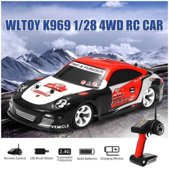 Wltoys K969 1/28 2.4G 4WD RC Racing Drift Car | Daraz.pk