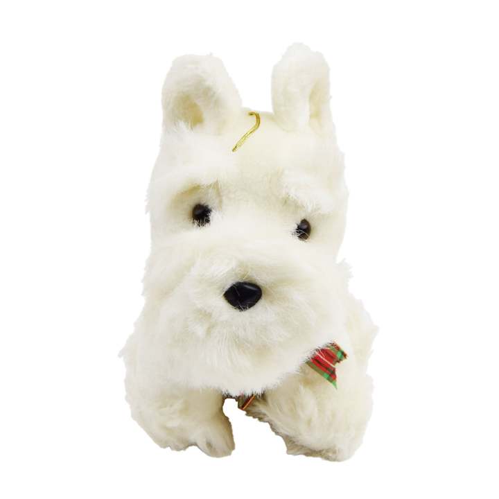 White Dog Plush Stuffed Animal Puppy Imported Toy Size Length 8 Width 5 ...