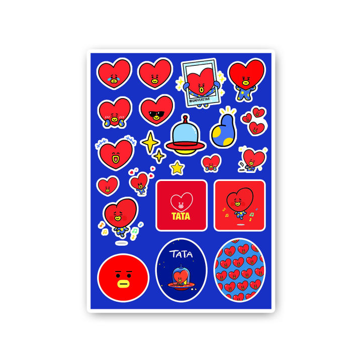 KPOP BTS BT21 Tata Sticker Sheet 1 | Daraz.pk