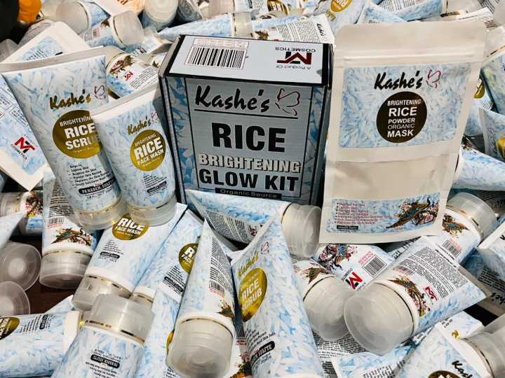 Kashe's Organic Brightening Rice Kit | Daraz.pk