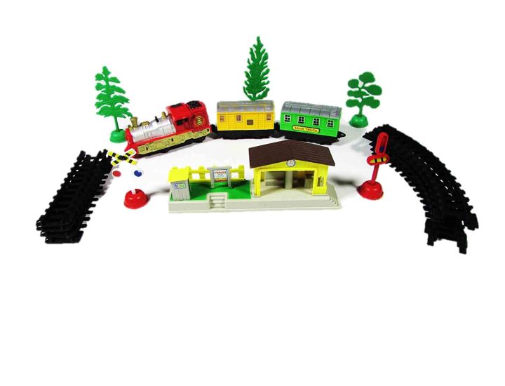 Railway Train Track Battery Operated Set Toy 19pcs | Daraz.pk