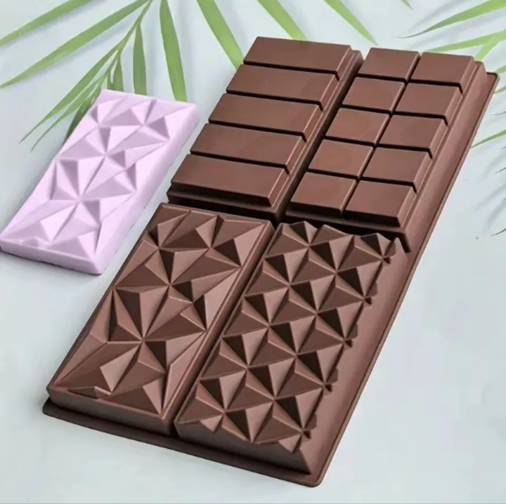 4 Cavities Chocolate Bar Mold Deep Thick Chocolate Bar Mold for Stuffed ...
