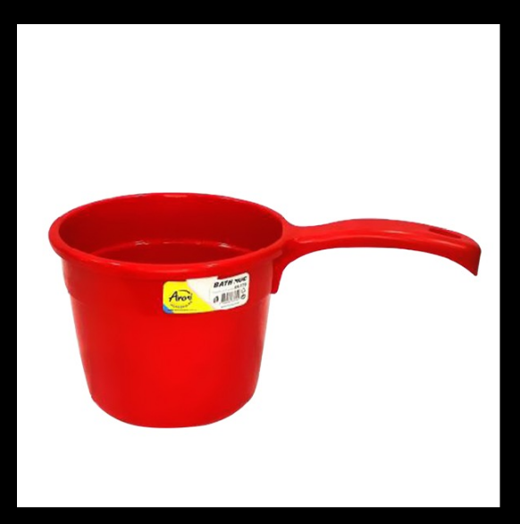 Bath Mug / Pure Plastic Bath Mug ( Large size ) 1pc Multicolors ...