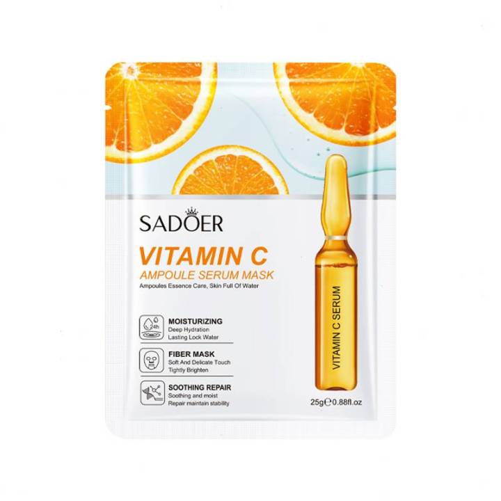 SADOER Vitamin C Ampoule Serum Facial Sheet Mask | Daraz.pk