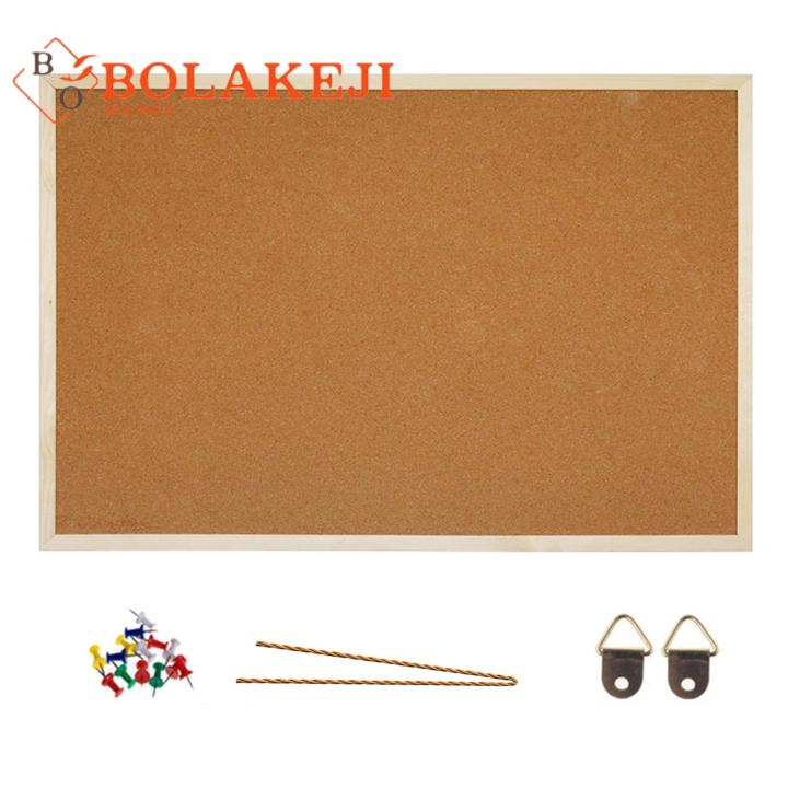 Sturdy Wooden Cork Board Multipurpose Wood Frame Cork Board for Notes ...