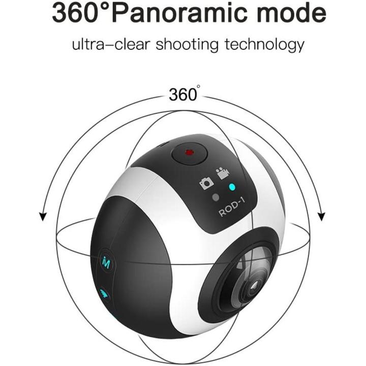 ROD-1 Spherical Dual Lens HD Panoramic 360 Degree Camera | Daraz.pk