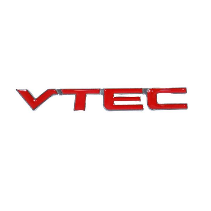VTEC Emblem Red Chrome Metal Emblem Decal Monogram Logo | Daraz.pk