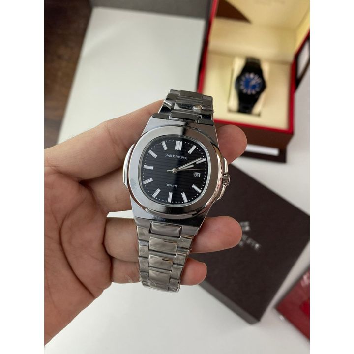 Premium silver chain wrist watch | Daraz.pk
