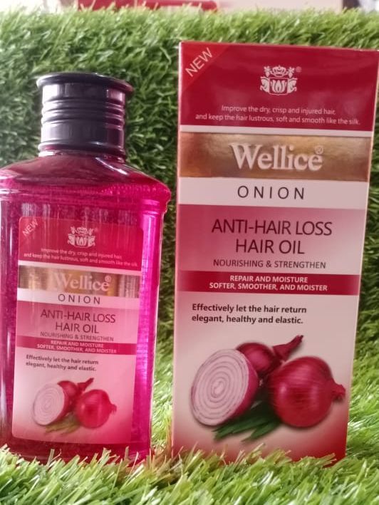 Wellice Onion Hair Oil Repair Damaged Hair Anti Hair Loss Oil 150 ML | Daraz.pk