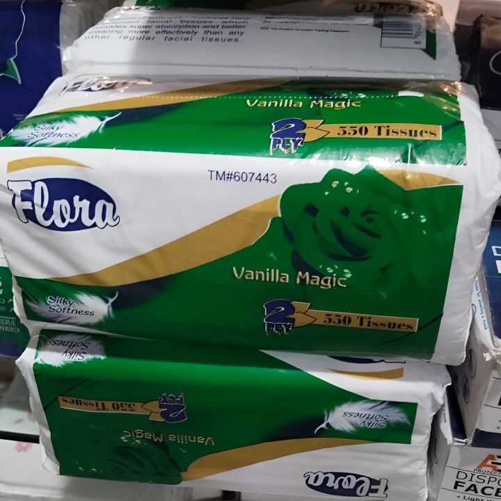 Flora Perfumed Tissue Pack, 550 Tissues in a Pack, Perfumed Tissues ...