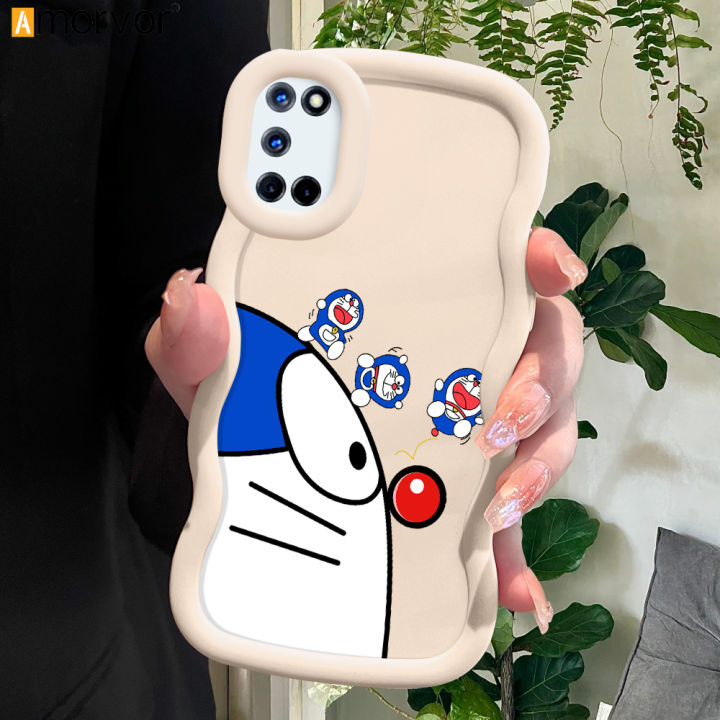 AMORVOR for OPPO A52 A92 Back Cover Doraemon Pattern Luxury Phone Case ...