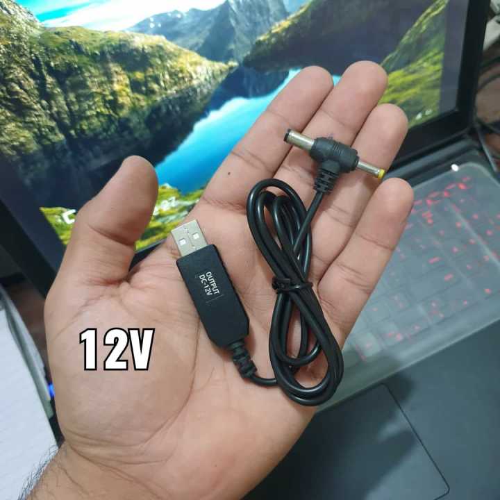 USB 5V to 12V Smart Booster Cable - Electricity Shortfall Solution ...