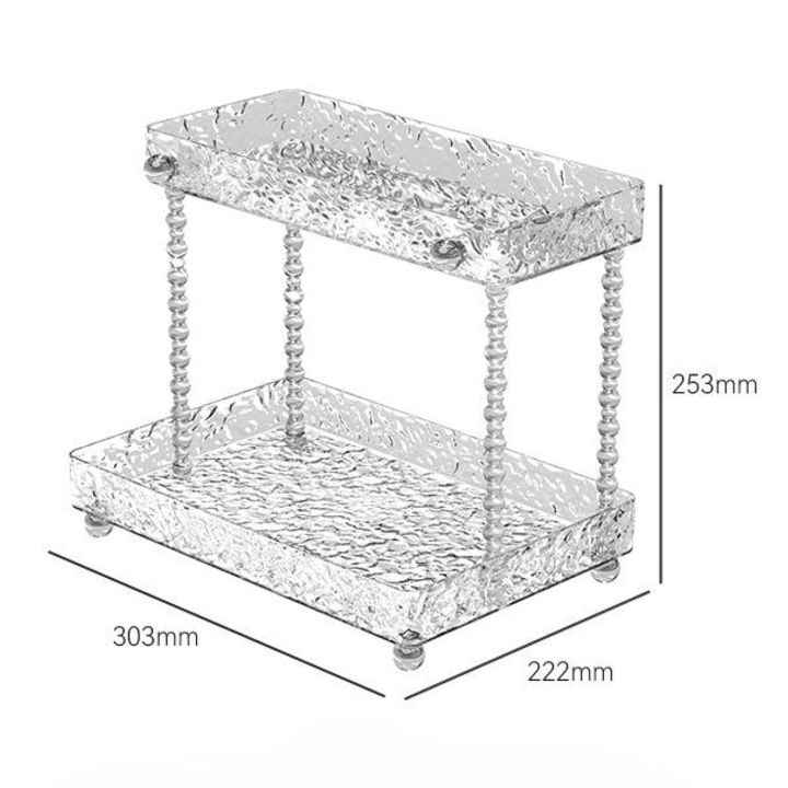 ARTISOUL® Bathroom Counter Organizer Rack Acrylic Bathroom Tray for ...