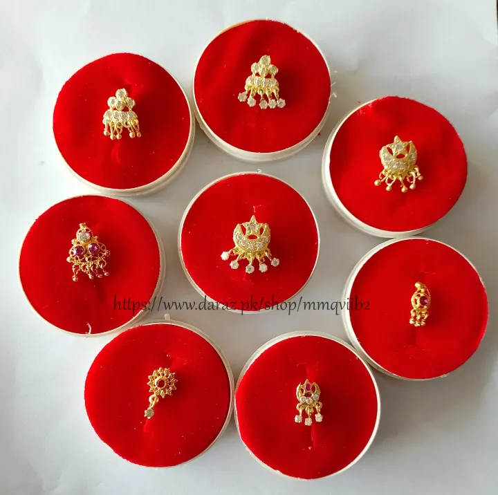 Traditional Nath Nose Pin for Women & Girls | Gold Plated Zircon Stone ...