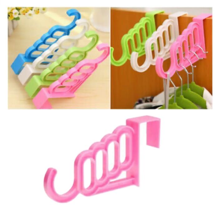 ARC 1Pcs wardrobe Hanging Mini Hook Hanger (1hanger 4 Holes) Multi ...