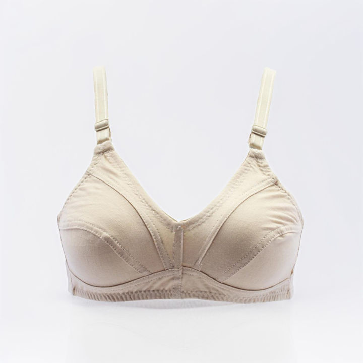 Cotton Jersey Bra for Women – Non-Padded, Soft, Available in White ...
