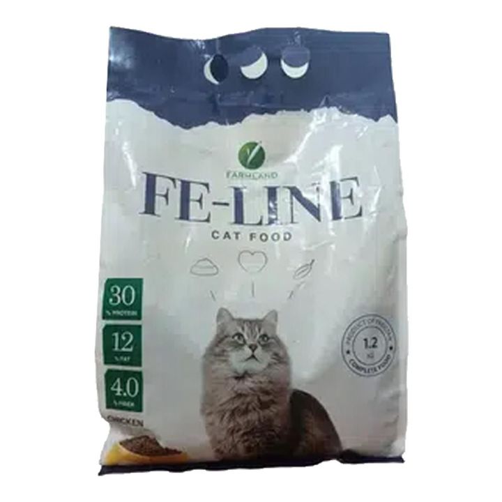 Feline Cat Food - 1.2 kg - Made in Pakistan - Protein -30% - Fat 12% ...