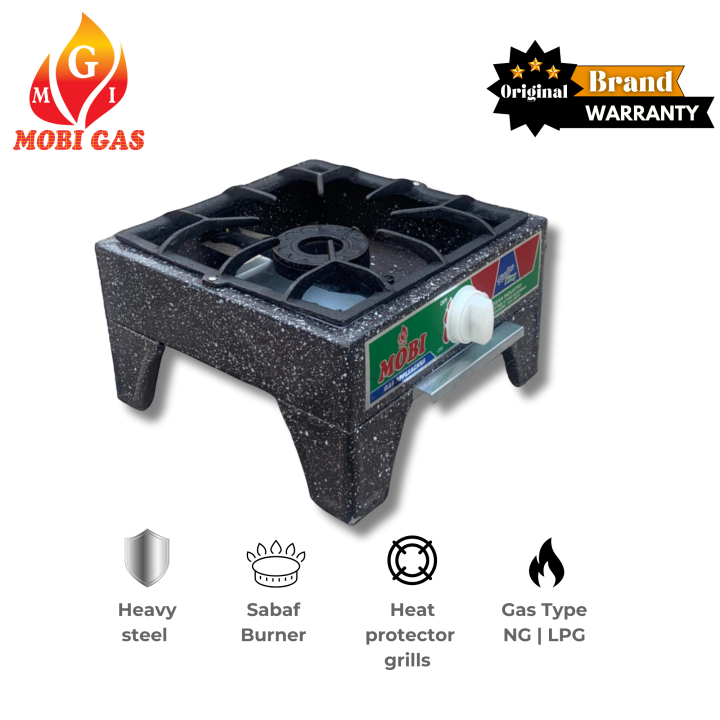Mobi Gas MM-104 High-Quality Single Burner Gas Stove with Heavy Steel ...