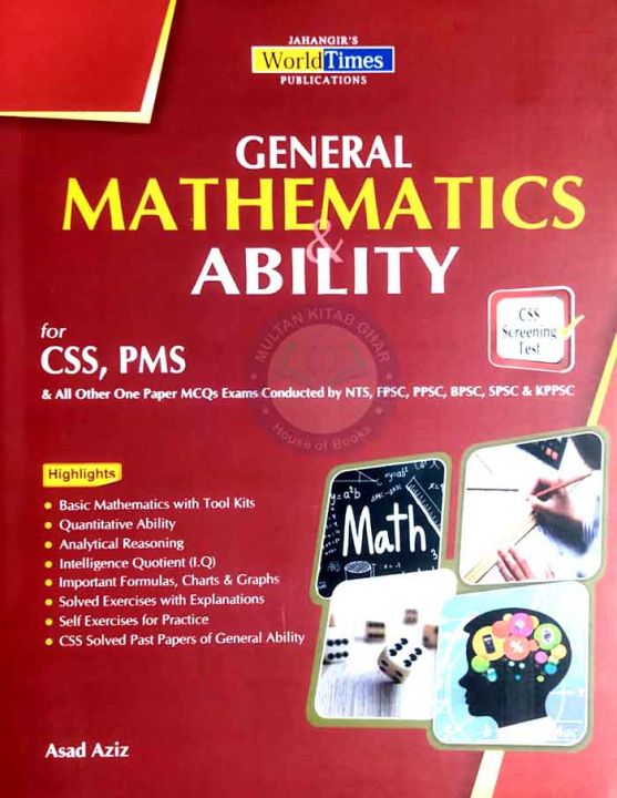 General Mathematics Ability for CSS,PMS | Daraz.pk