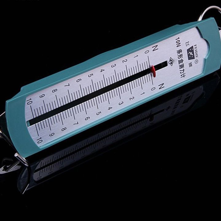 Premium Quality Pull-Type Force Meter Spring Scale Green 10N Hanging ...