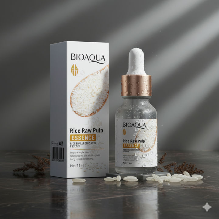 BIOAQUA White Rice Serum 15ml | Hyaluronic Acid Moisturizing Essence ...