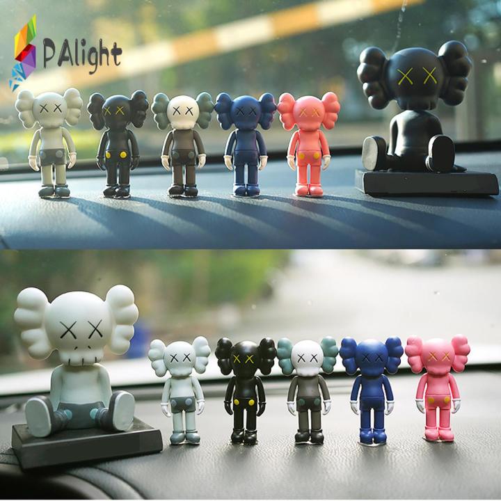 Set of 5 Kaws Model Toys Standing Posture Cartoon Static Model Plastic ...