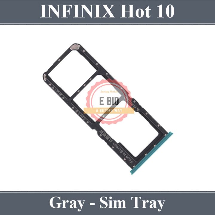 Infinix Hot 10 SIM Tray Sim Jacket Sim Slot Sim Door For Infinix Hot 10 ...