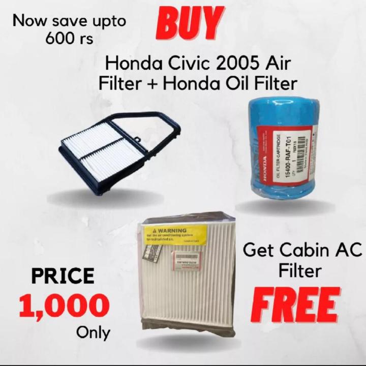 HONDA CIVIC CF 2001-2005 FILTER BUNDLES SPECIAL OFFER | Daraz.pk