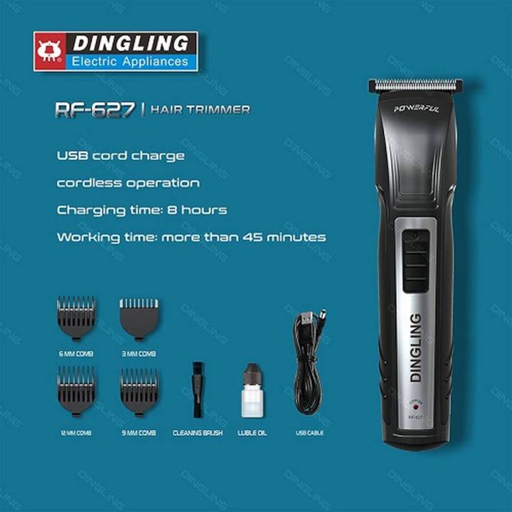 Dingling Original Machine Trimmer Rf-627 With Pin Hole And USB Charging ...