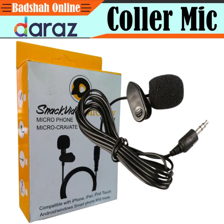 Collar Mic for Voice Recording, Mobile, Android Smartphones & Social ...