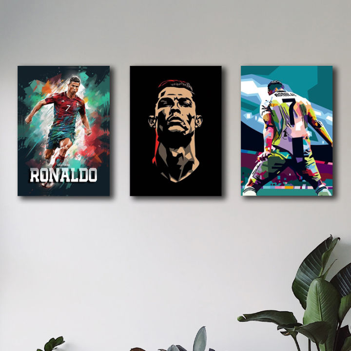 Set of 3 Cristiano Ronaldo CR7 Wooden Sticky Photo Frame | Football ...