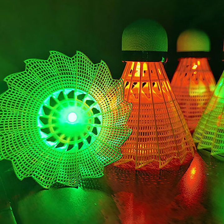 2024 1PC Lighting Badminton Dark Night Colorful LED Lighting Sport ...