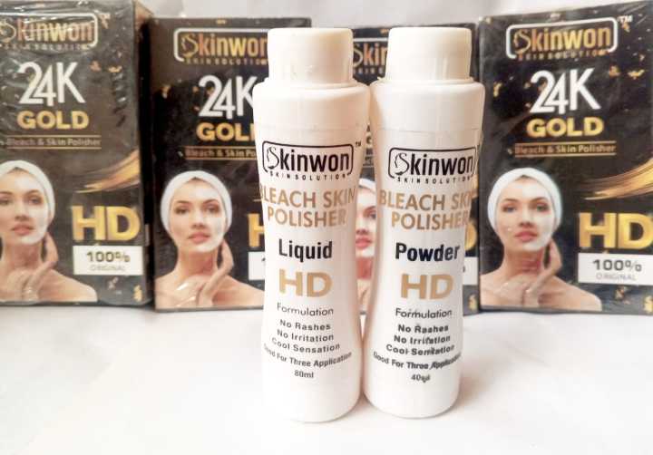 SKINWON 24k Gold skin polish bleach set | Daraz.pk