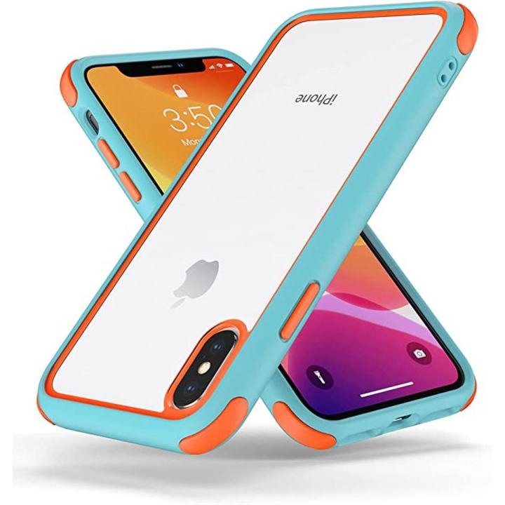 Iphone X / XS Max Cover Shockproof Soft Edge Silicone Back Shell Case ...