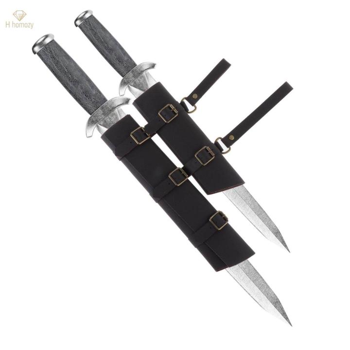 Double Waist Scabbard Rapier PU for Cosplay Stage Adults Brown | Daraz.pk
