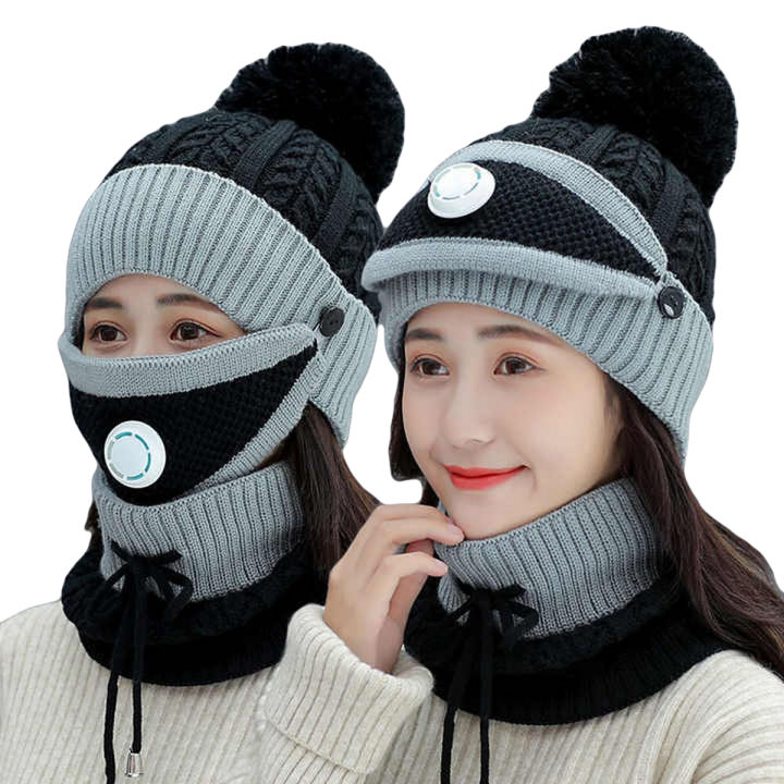 Soft Fleece Winter Cap and Scarf for Women's | Daraz.pk