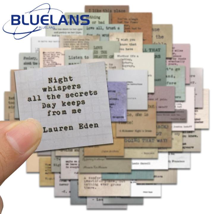 Retro Scrapbook Stickers Vintage Typewriter Style Motivational Quotes ...