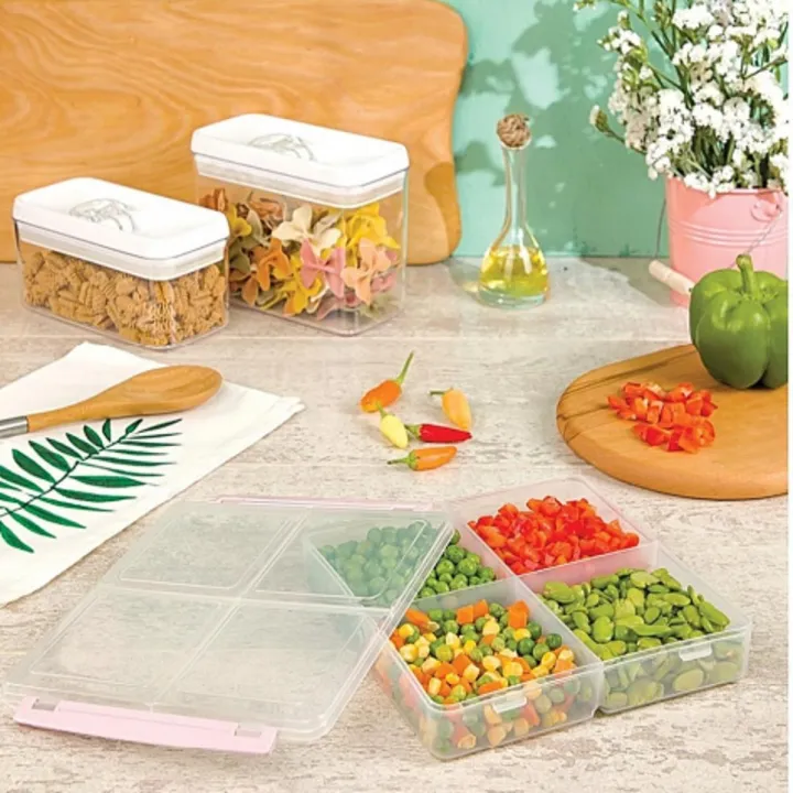 Freezer Food Containers 1 Portion x (480ml) Rectangular, Stackable ...