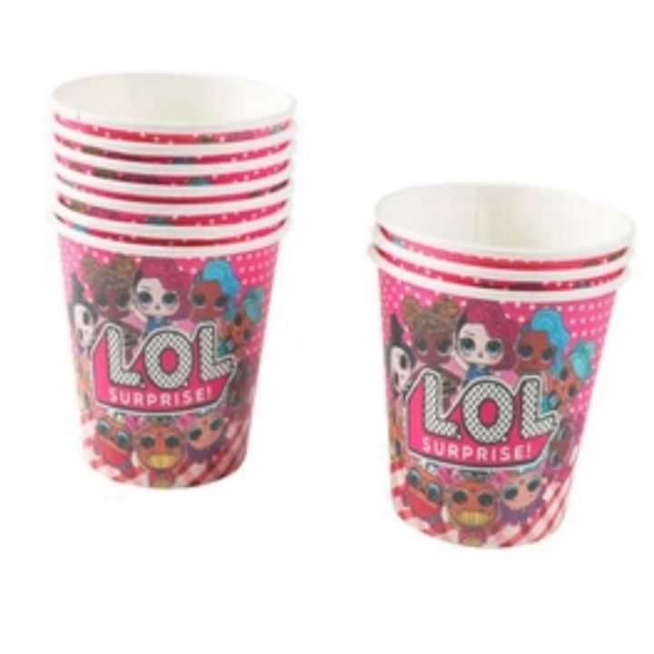 Lol surprise Doll paper cup 10pcs | Daraz.pk