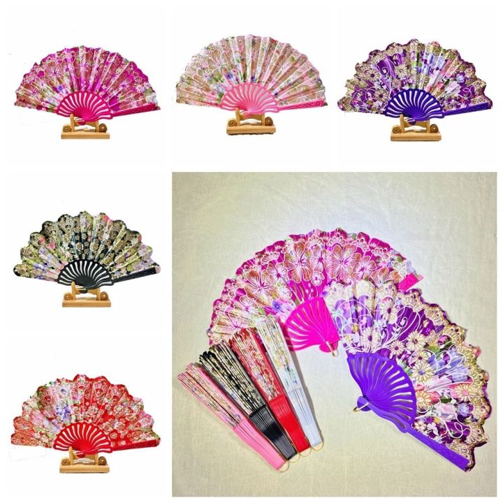 Creative Chinese Style Hand Held Flower Fan Handmade Fan Art Embroidery ...