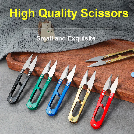 U Shaped Tailor's Thread Cutter Clipper Mini Scissors Hand Trimming ...
