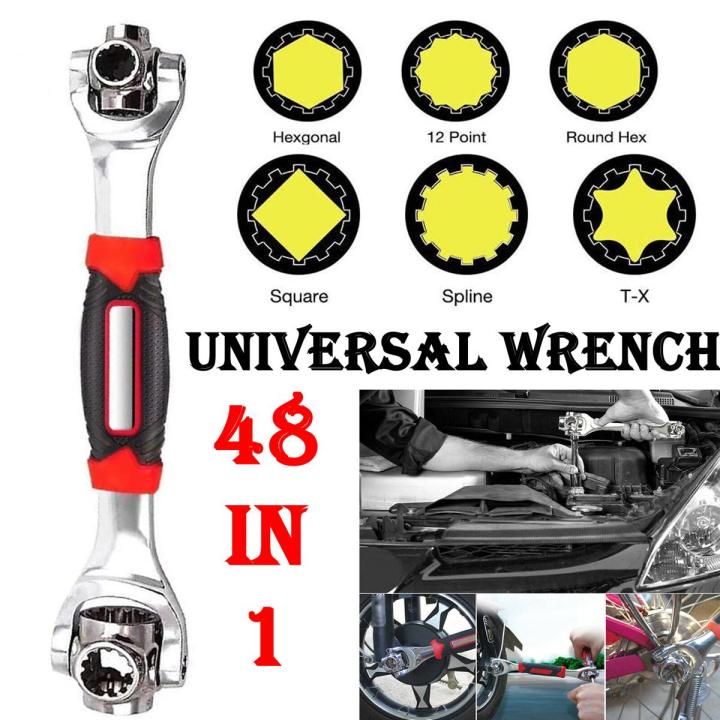 Universal Wrench 48 in 1 - Multifunction Socket Spanner Wrench Tool ...