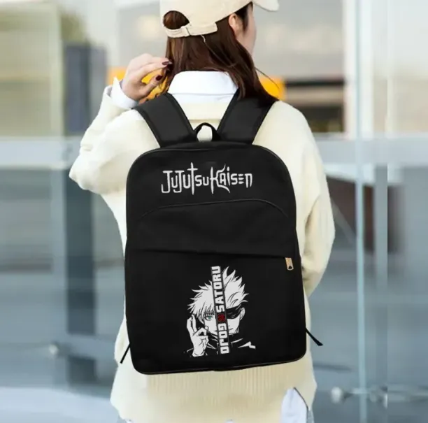 Jujutsu Kiasen BackPack For Anime Satoru Gojo Bag with Dual Partition ...