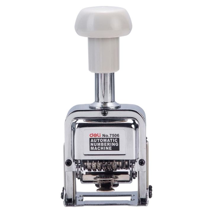 E7506 Numbering Machine 6-Digit Automatic Number Stamp | Durable Metal ...