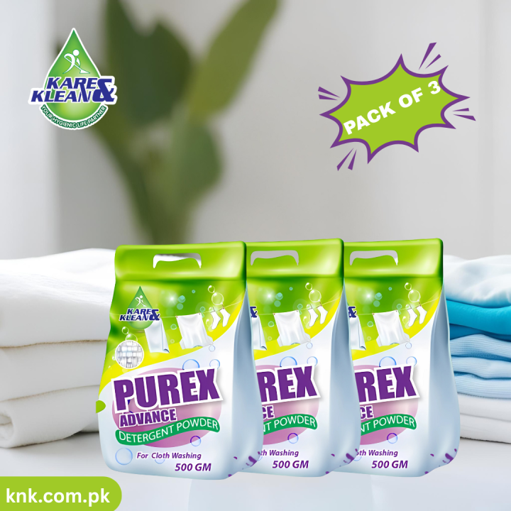 Pack Of 3 / Purex Advance Surf / 500gm / Detergent Powder / Washing Powder / by knk | Daraz.pk