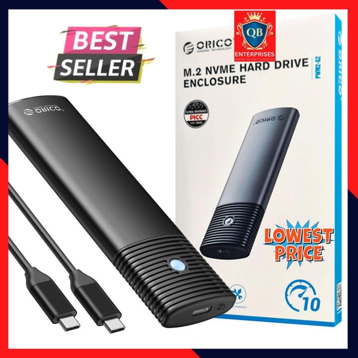 M.2 NVMe SSD Enclosure Adapter, Protocol 10Gbps USB 3.2 Gen2, USB C ...